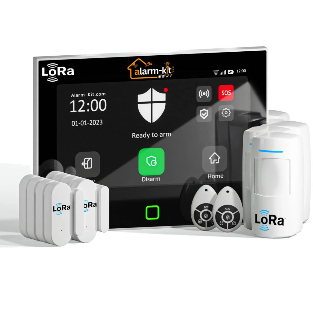 Alarme LoRa Sans fil pour Maison et Entreprise - 4G + LoRa